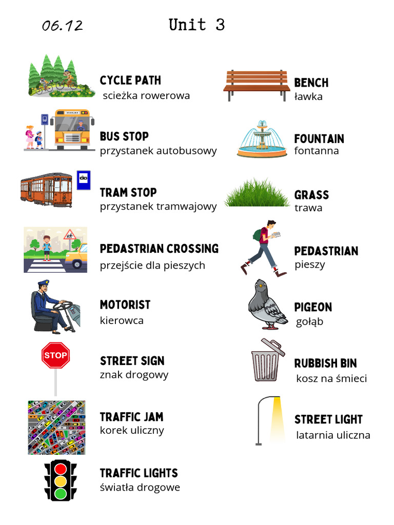 Town Vocabulary | PDF