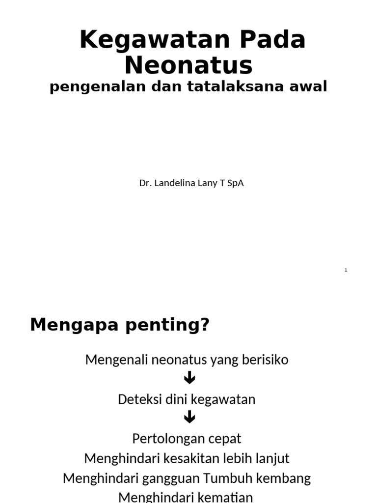 Kegawatan Pada Neonatus | PDF