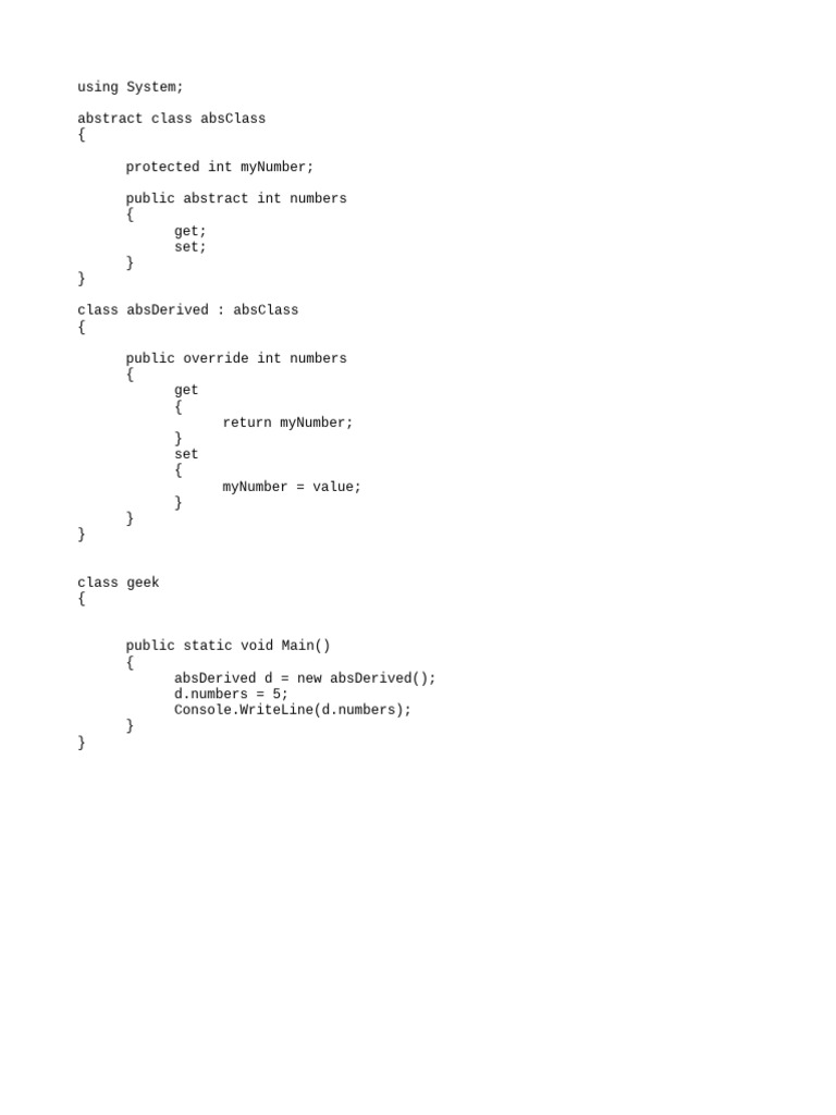 Abstraction Cs | PDF