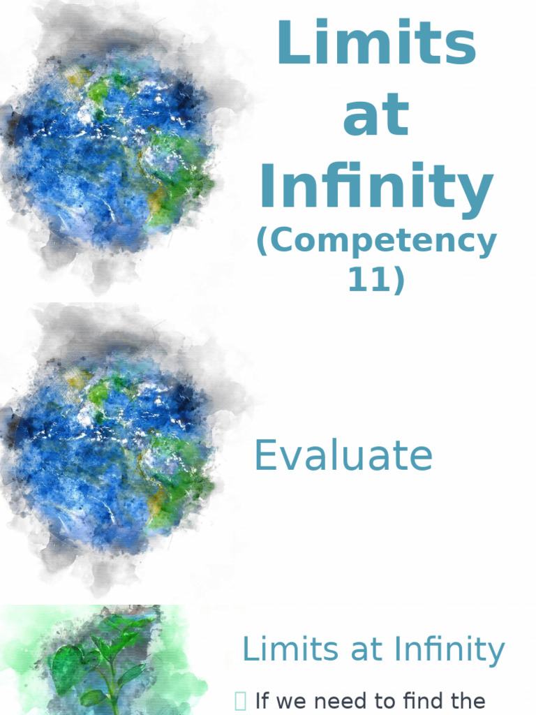 Evaluating Limits at Infinity Guide | PDF