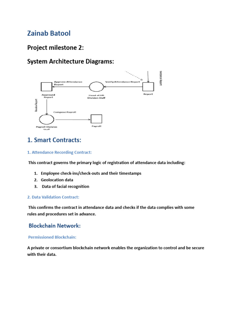 Blockchain-Based Attendance System Architecture | PDF | Biometrics | Encryption