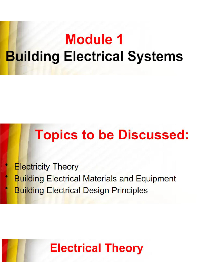 Engineering Utilities 1 - Lesson1 | PDF | Electric Power | Inductance