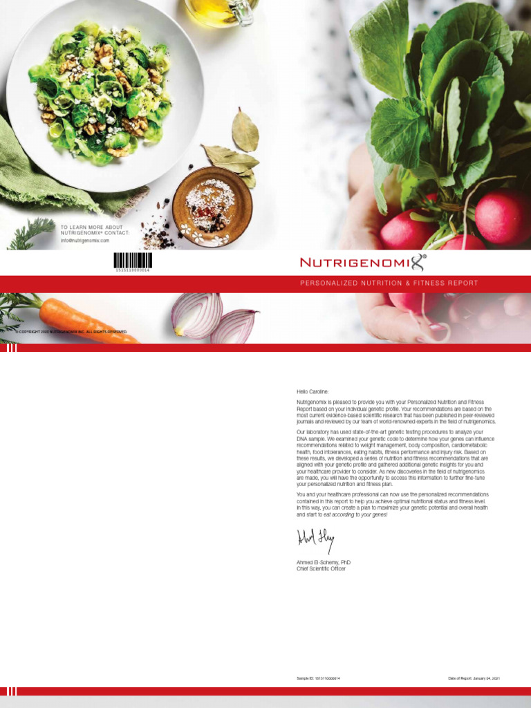 Health Sample Report With Dietary Intake | PDF | Nutrition | Diet ...