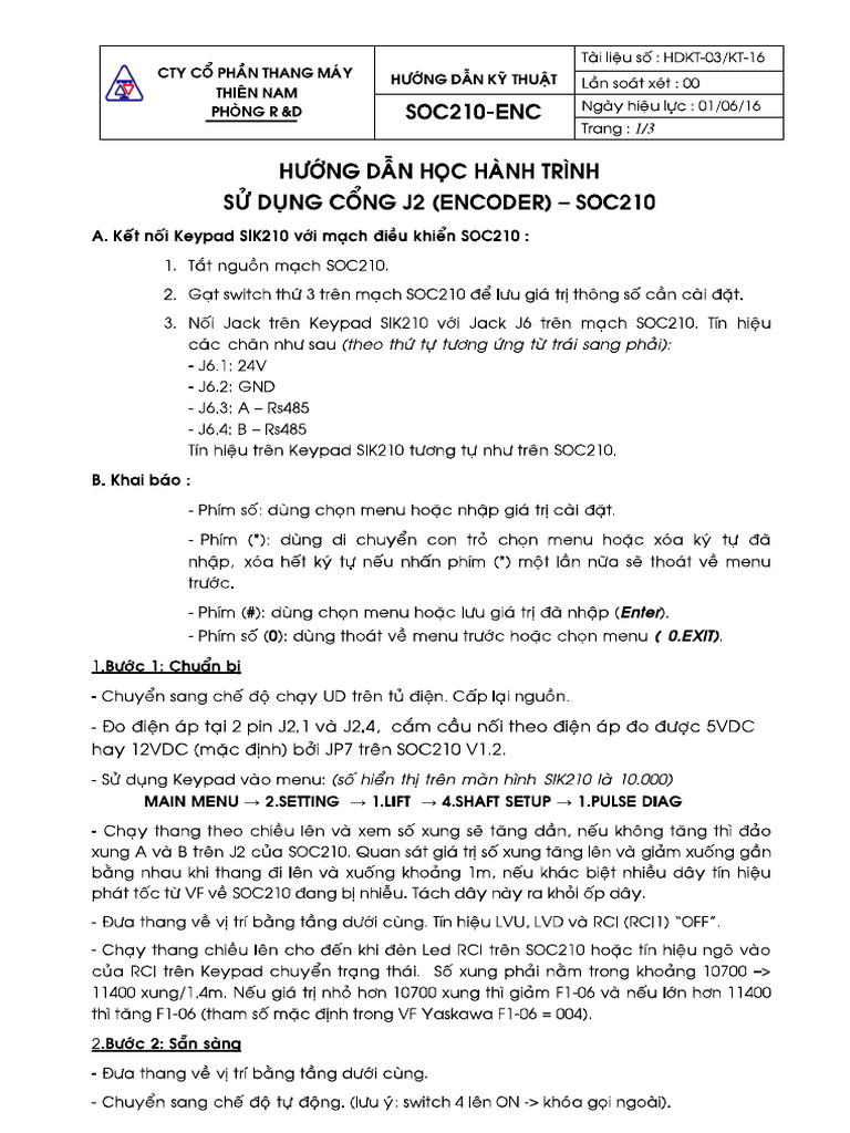 HDVH Dem Xung Encoder | PDF
