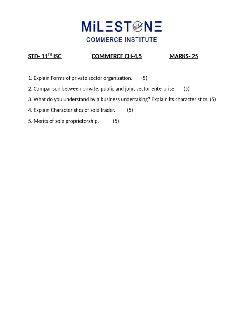 11th ISC Com CH-4,5 | PDF