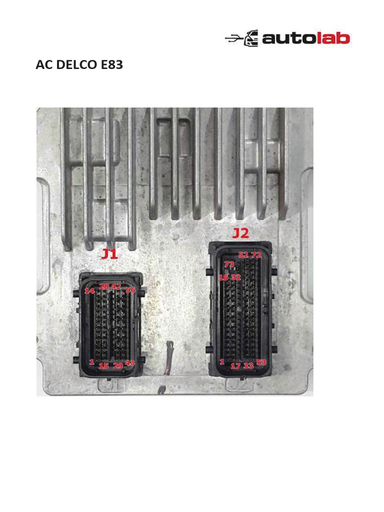 Pinout Delco E83 | PDF