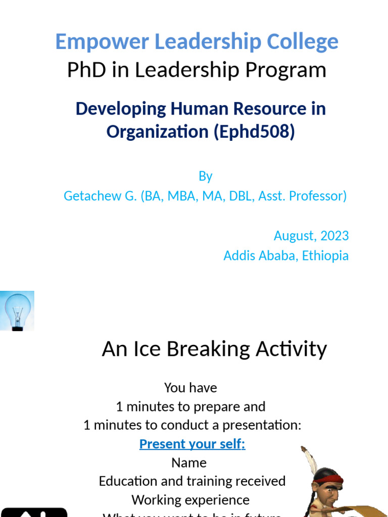 Chapter 1. HRD - An Over View | PDF | Human Resource Management | Human Resources