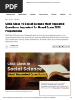 Class 10 SST Notes for 2025-26 | PDF | Conservation Biology | Agriculture