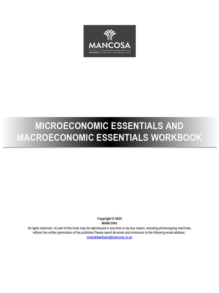 Generic - Microeconomic Essentials and Macroeconomic Essentials ...