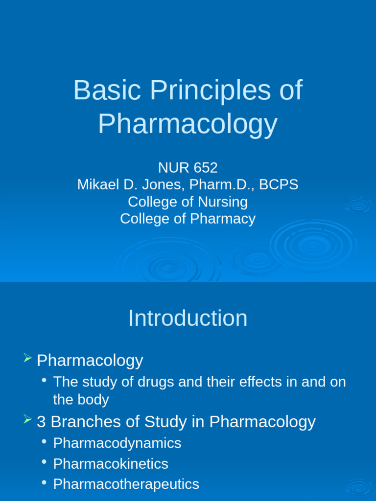 Basic Principles of Pharmacodynamics 2015-1 | PDF | Receptor Antagonist | Receptor (Biochemistry)