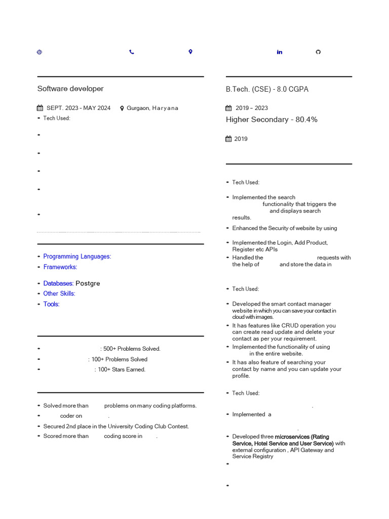 Sameer_Khan_my_resume | PDF | Databases | My Sql