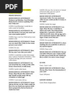 Room Service Sequence Script | PDF | Eating Behaviors Of Humans | Food ...