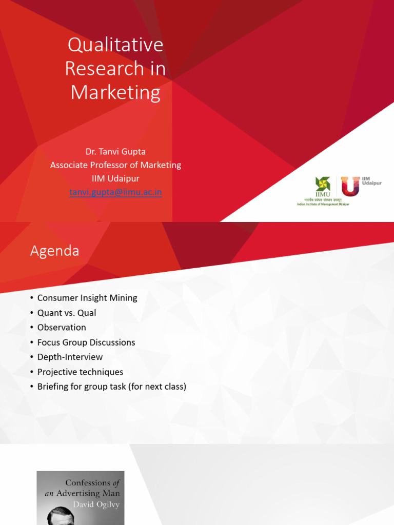 Qualitative MR Tanvi Gupta March2024 | PDF | Focus Group | Qualitative Research