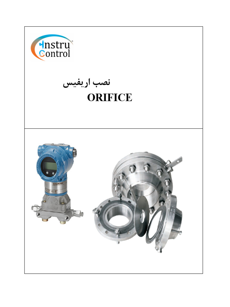 Orifice Installation Manual_instru control | PDF