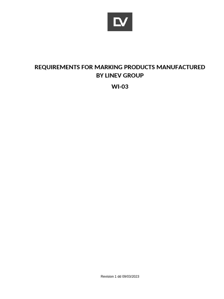 Work Instruction Wi 03 Pdf