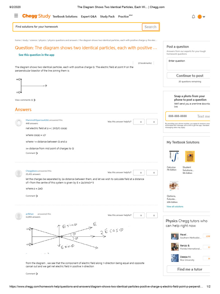 The Diagram Shows Two Identical Particles, Each Wi... | PDF | Physics
