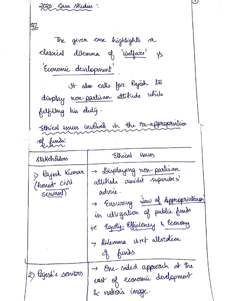 Ethics Case Studies Solved | PDF