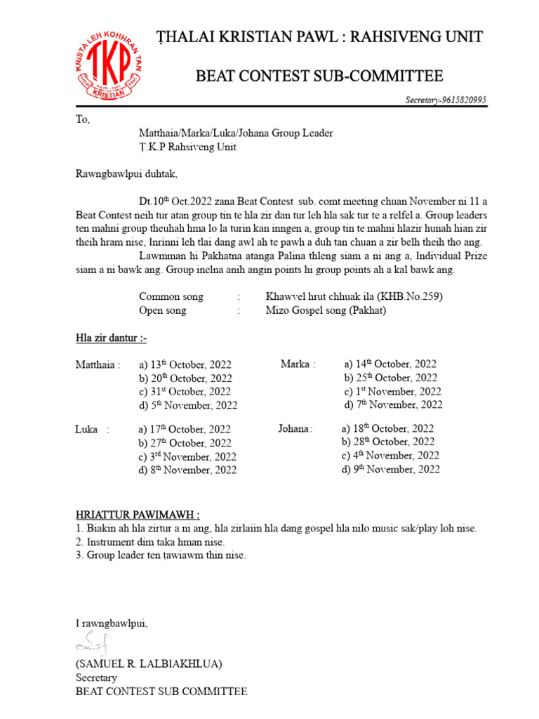 Beat Contest Group Leaders | PDF