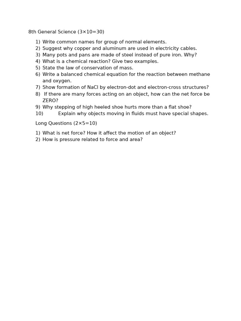 General Science | PDF