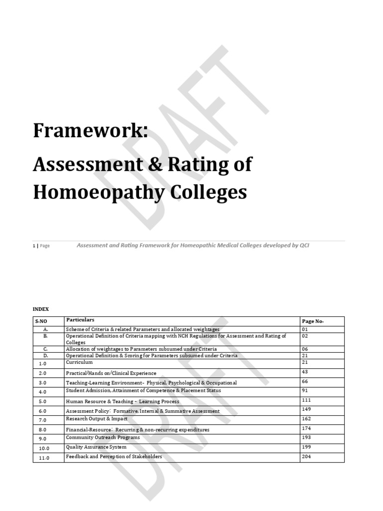 24-01-06 - NABET - Final-NCH-Framework | PDF | Educational Assessment | Hospital