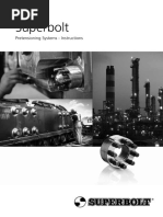 Superbolt Multi Jackbolt Tensioner Manual | PDF | Mechanical Engineering | Manufactured Goods