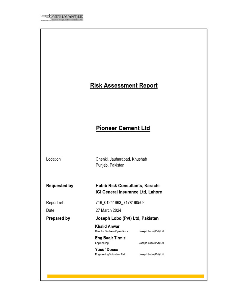 Pioneer Cement - 716 - 01N - S 240327 - Fj1Sr1, A1-6 | PDF | Cement ...