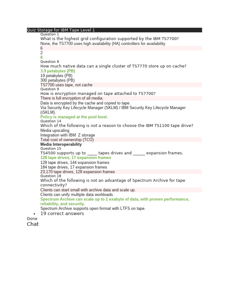 IBM Tape Quiz Storage Overview | PDF