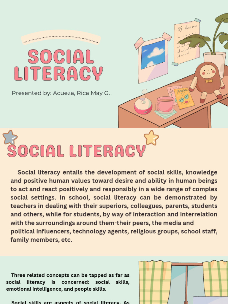 Social Literacy(Acueza) | PDF | Social Skills | Conflict Resolution