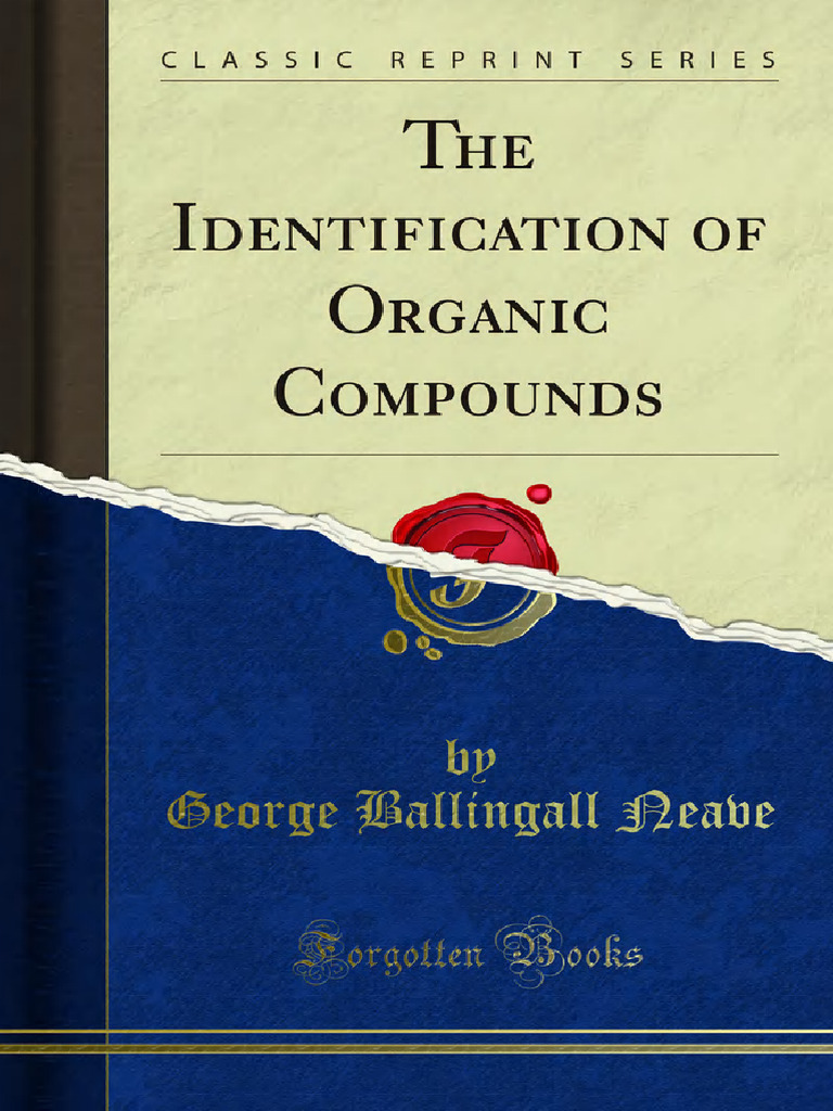 A Real Book for Testing of Compounds The_Identification_of_Organic ...