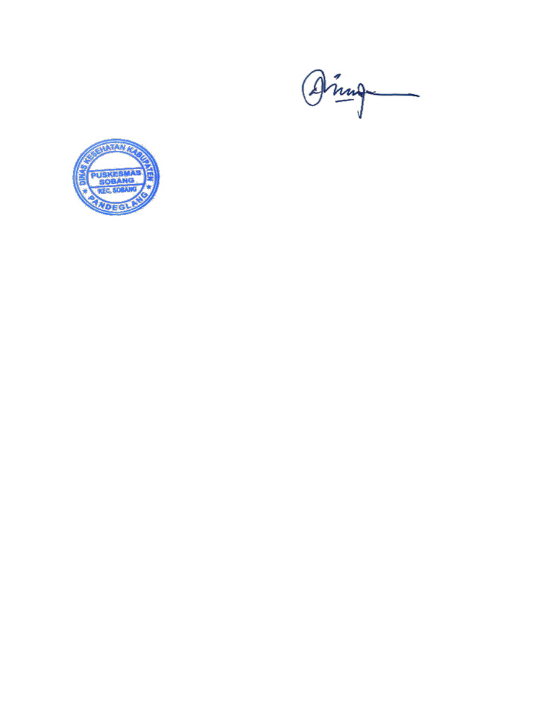Stempel Dan TTD Ka PKM | PDF