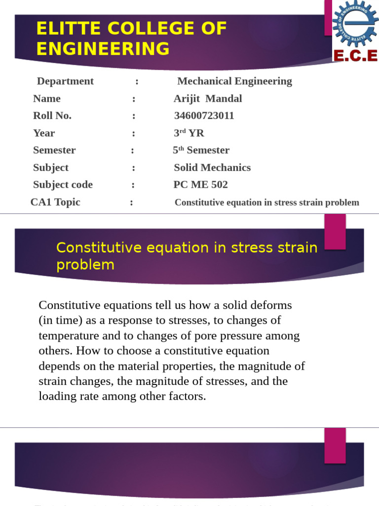 Solid Mechanics Pdf Young S Modulus Elasticity Physics