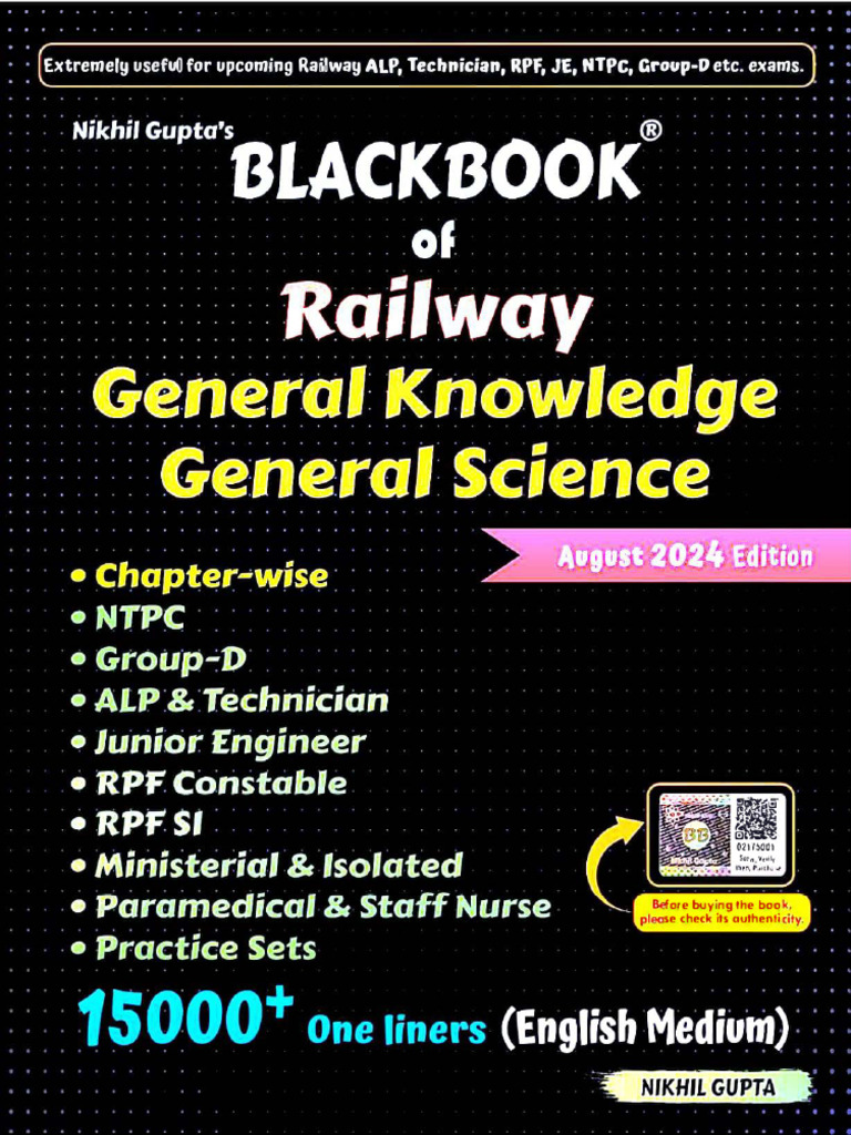 Blackbook of Railway GK Gs | PDF | Qr Code | Barcode