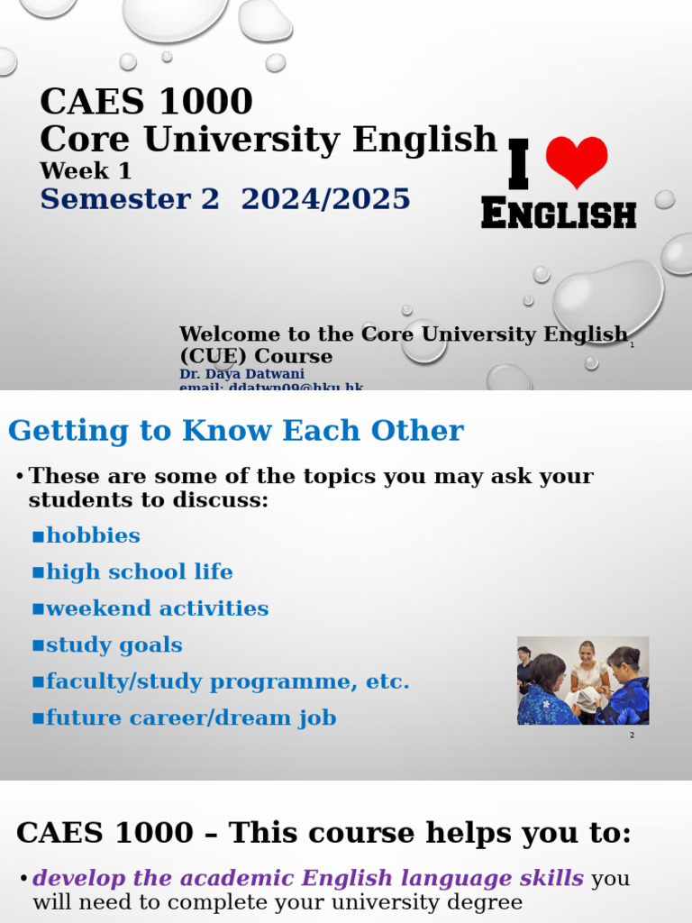 CAES1000 Week 1 24-25 Sem 2 | PDF | Essays | Educational Technology