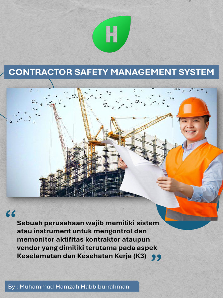 Memahami Contractor Safety Management System | PDF