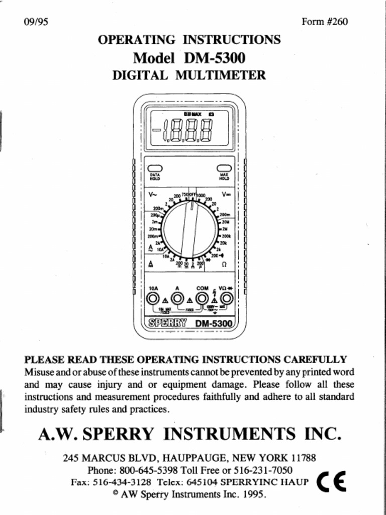 dm5300 Manual | PDF