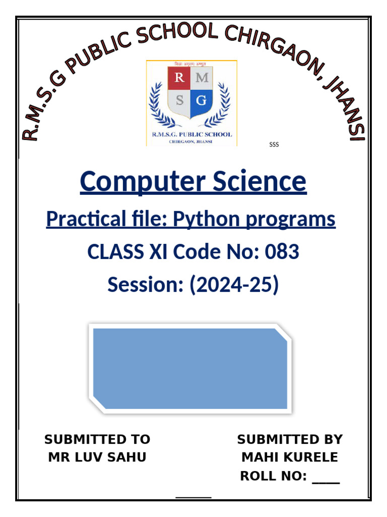 Class 11th File | PDF | Software Engineering | Computer Science