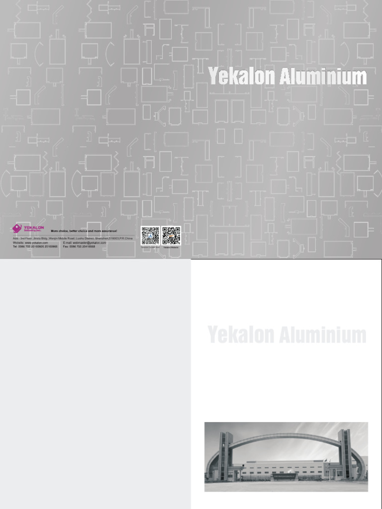 Yekalon Aluminium Profiles Overview | PDF | Extrusion | Warehouse