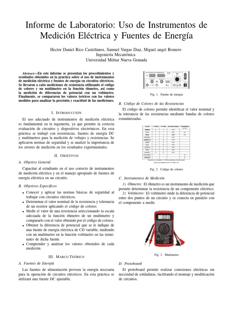 Lab 02 Electromagnetismo | PDF | Resistencia Eléctrica y Conductancia | Resistor