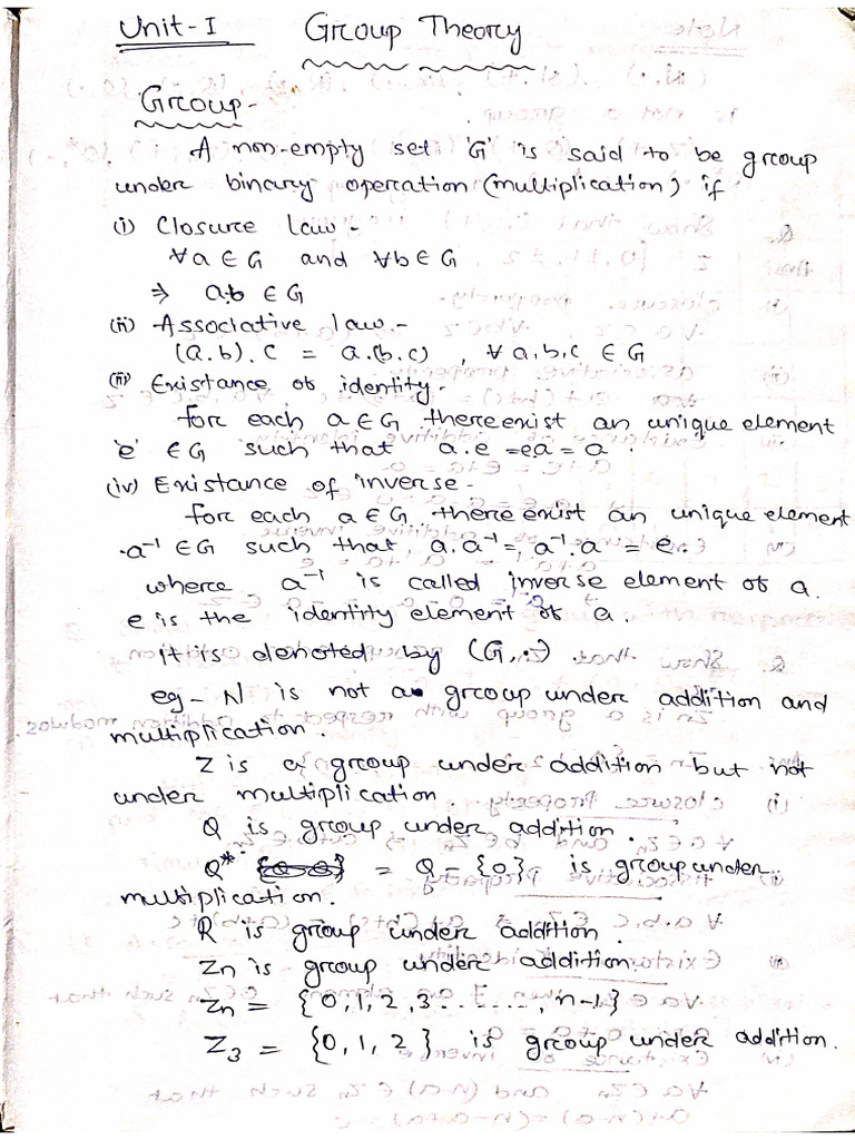 Group Theory 1 | PDF