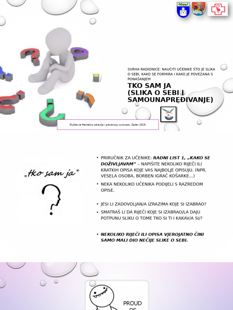 Tko Sam Ja - Slika o Sebi I Samounapređivanje | PDF