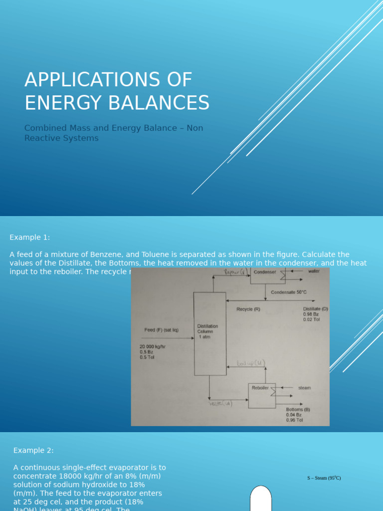 Energy Balances in Non-Reactive Systems | PDF