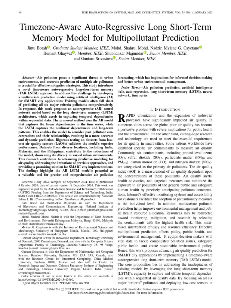 Timezone-Aware Auto-Regressive Long Short-Term Memory Model For ...