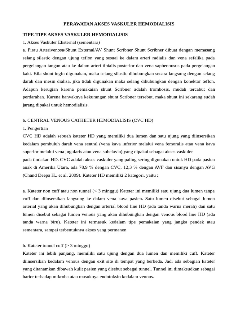 Macam Macam Akses Vaskuler | PDF