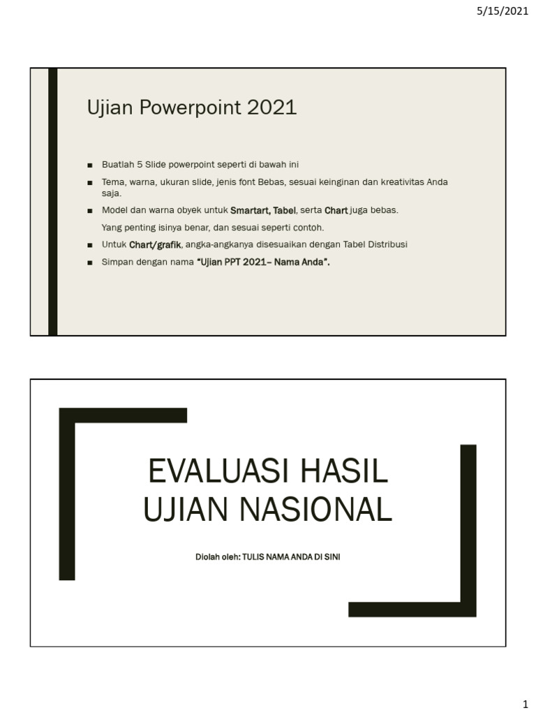 Ujian PowerPoint | PDF