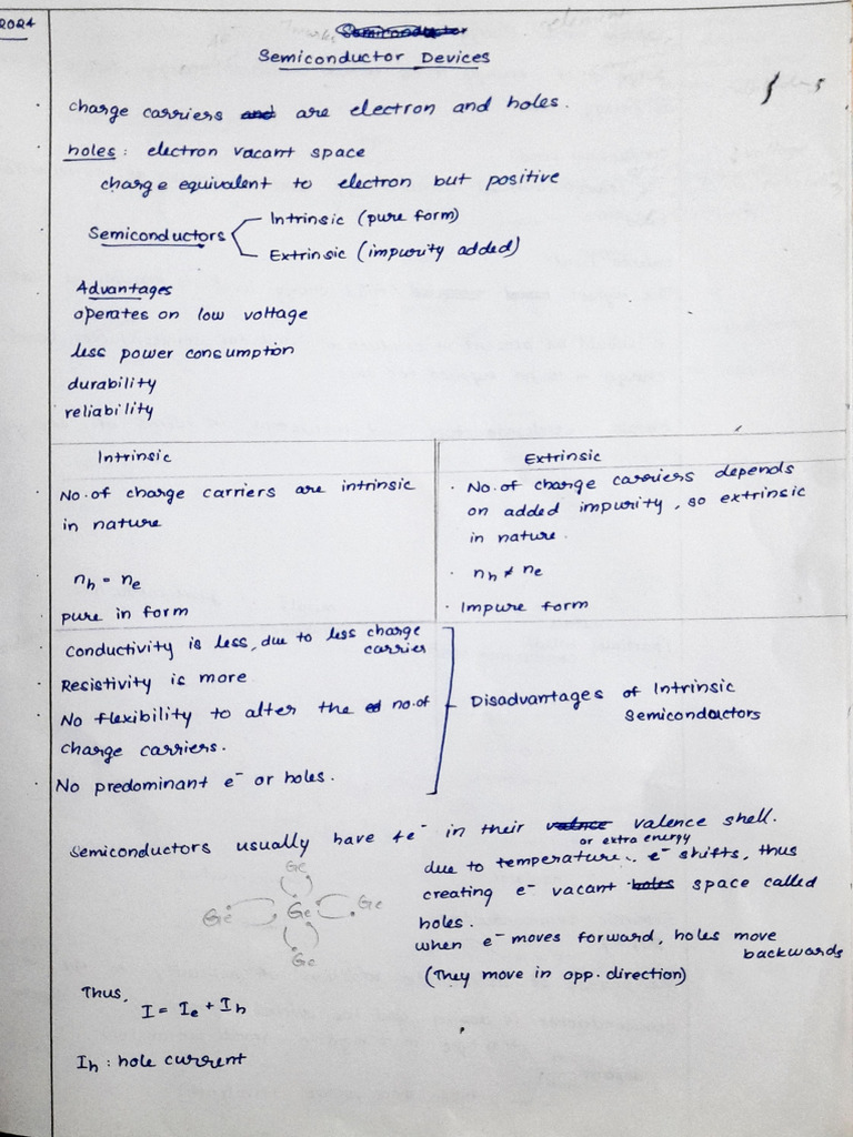 Semiconductors Notes | PDF | Semiconductors | Materials Science
