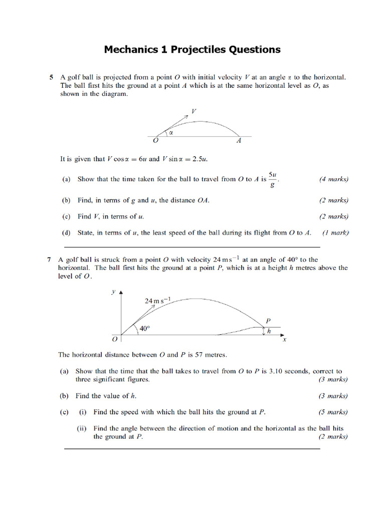 M1 Projectiles | PDF