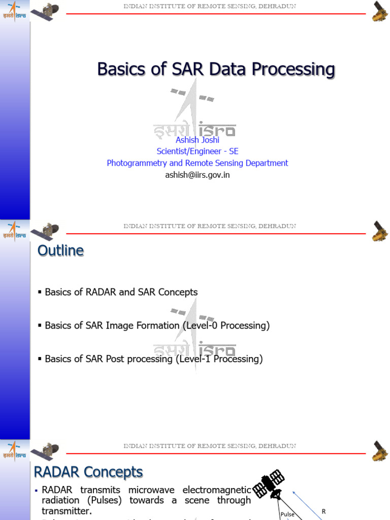 SARDataProcessing DIACourse | PDF | Radar | Optical Resolution