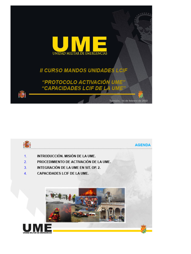 Protocolo Activacion Ume | PDF | Seguridad nacional | Gestión de emergencias