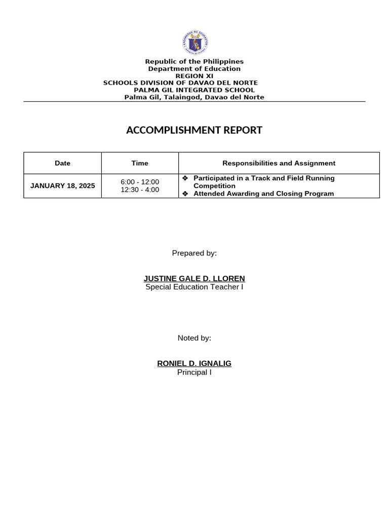 Service Credits - Accomplishments | PDF