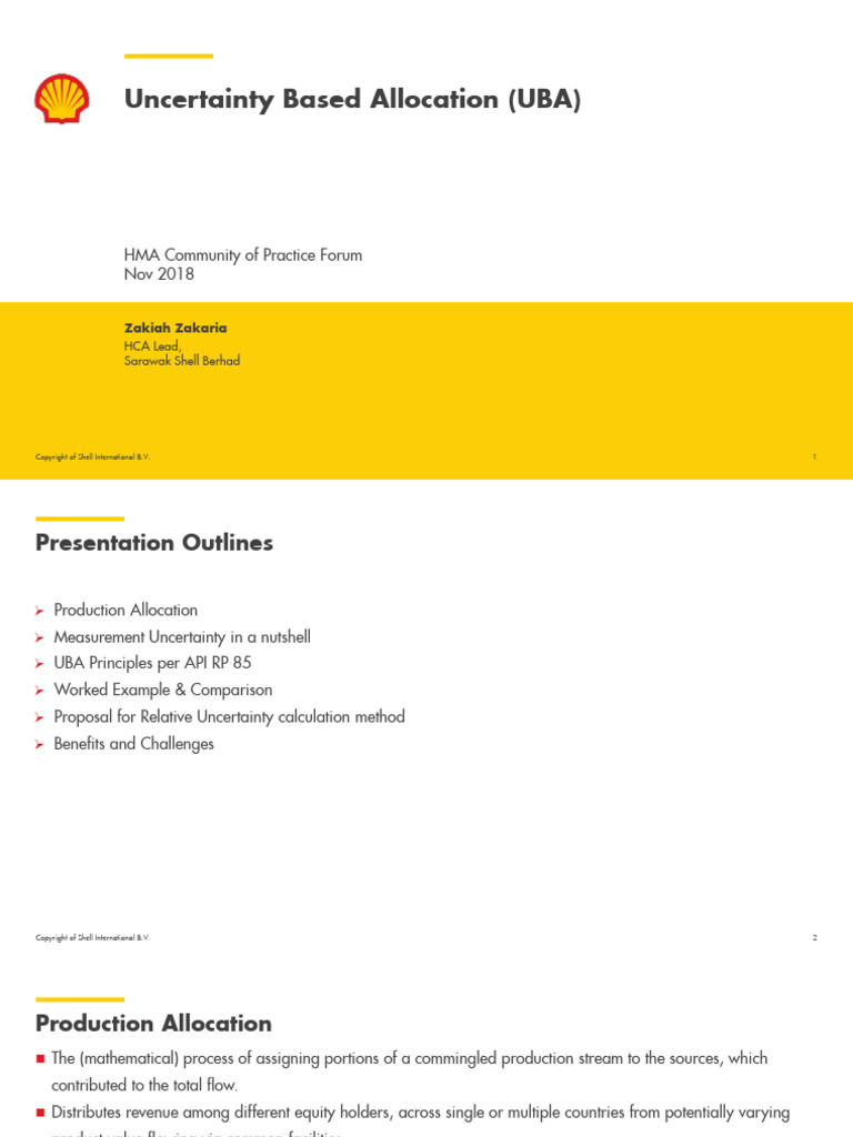 CoP 2018 - 4 SSB - Uncertainty Based Allocation - Petronas | PDF ...